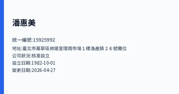連得均的照片-統編 15925992(臺北市) 公司登記資料與營業項目詳細圖表